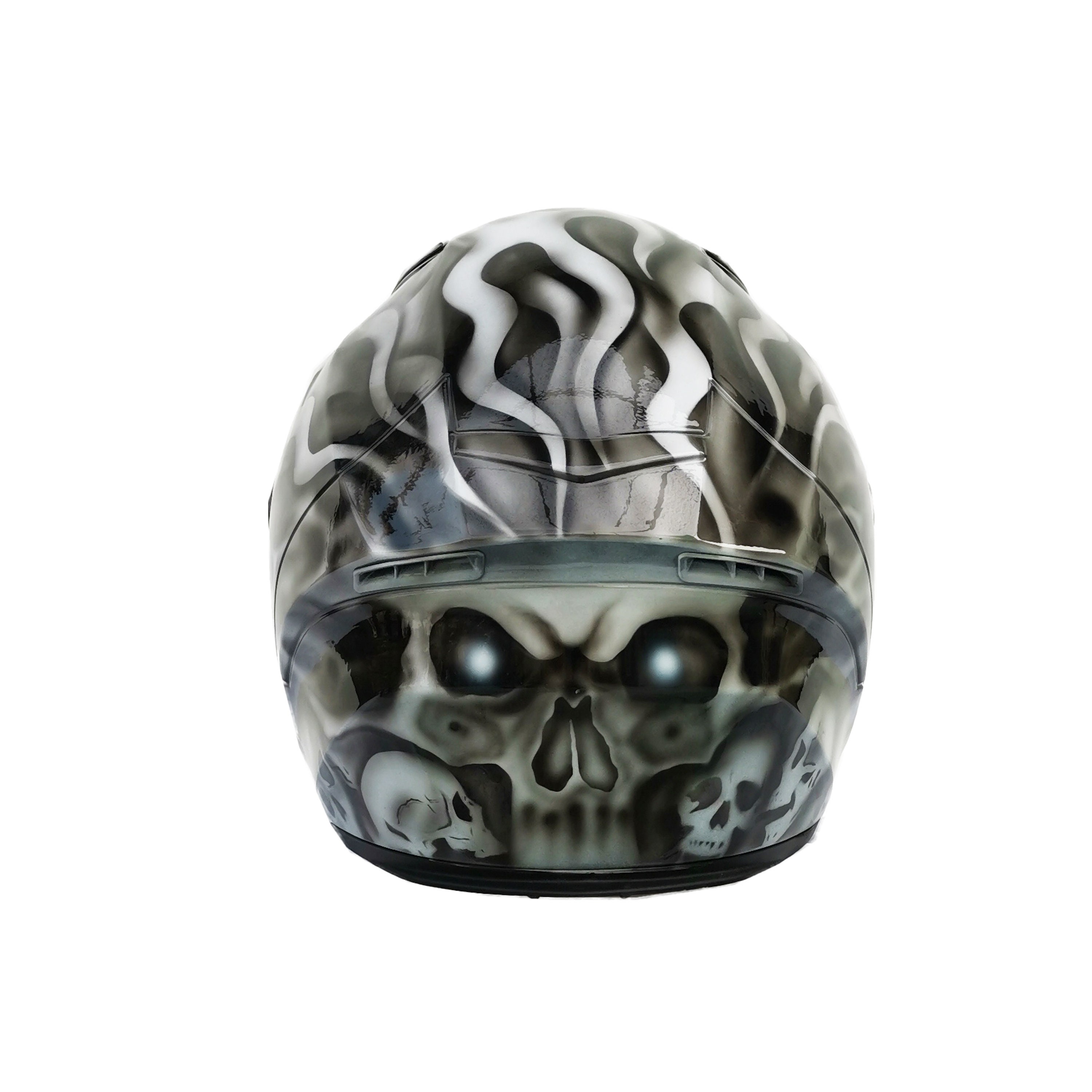 Full-face Custom Motorcycle Helmet motorcycle Skull Helmet - Etsy