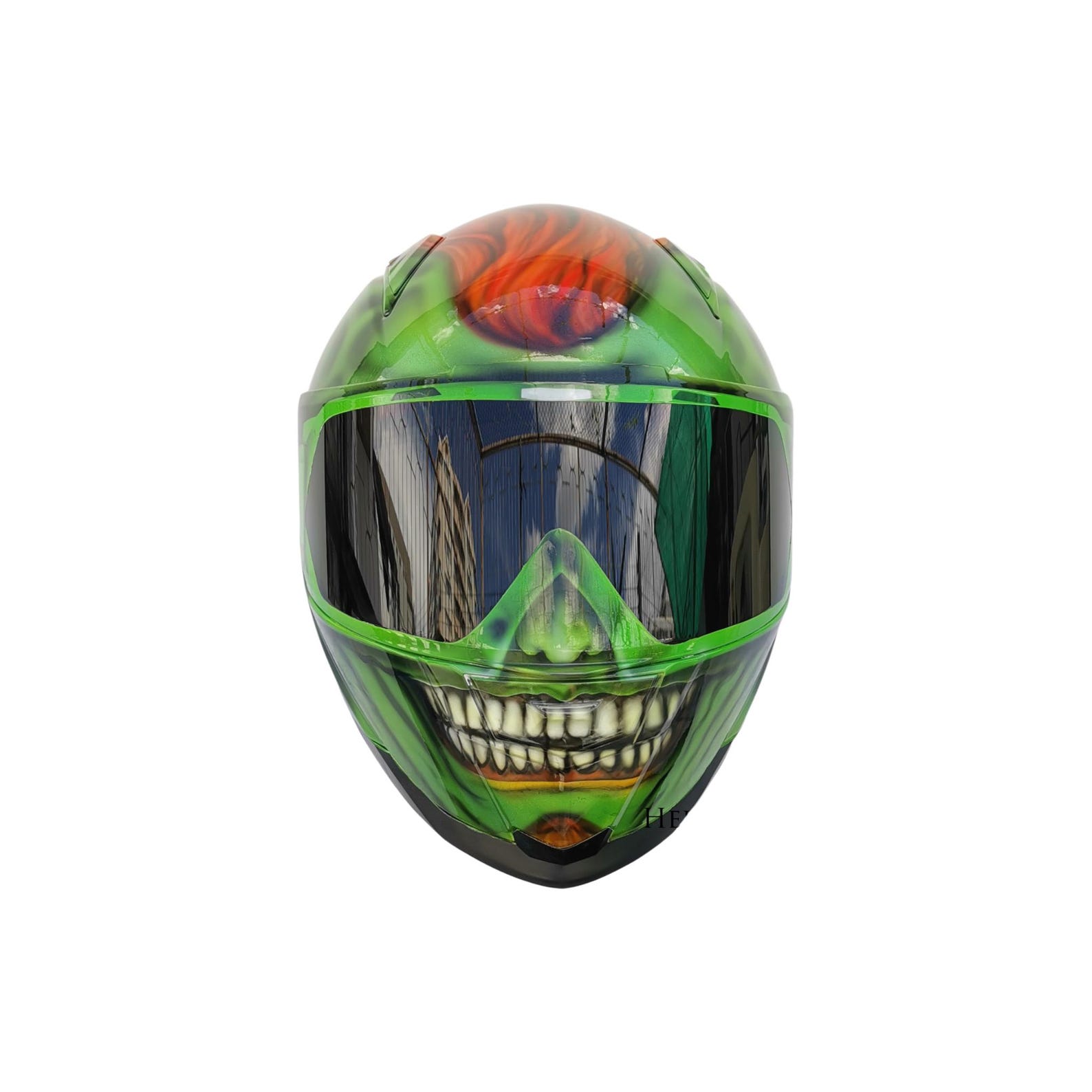 Custom Full-face Joker Motorcycle Helmet, Airbrushed Design, DOT/ECE ...