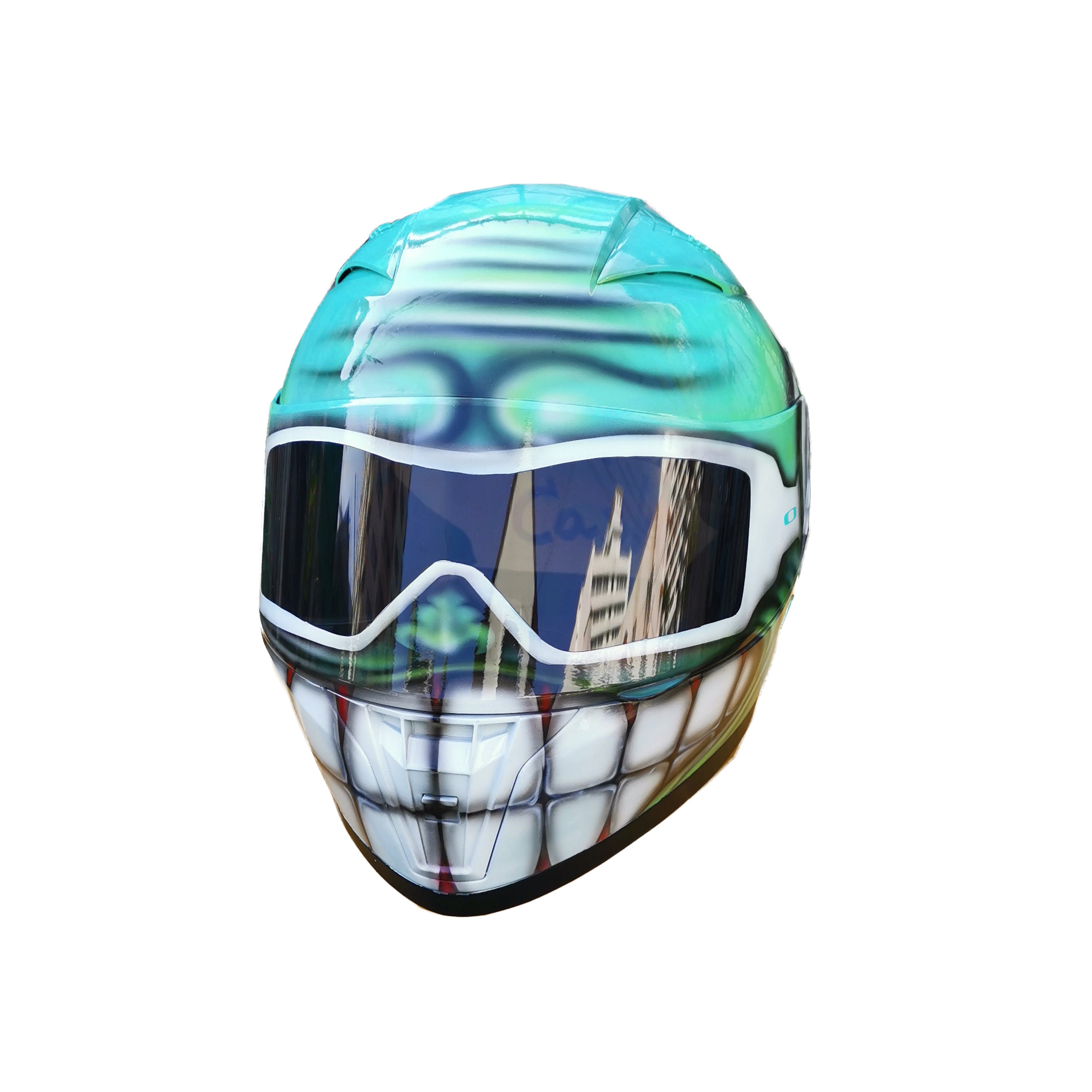 Full-face Custom Motorcycle Helmet motorcycle Skull Helmet - Etsy