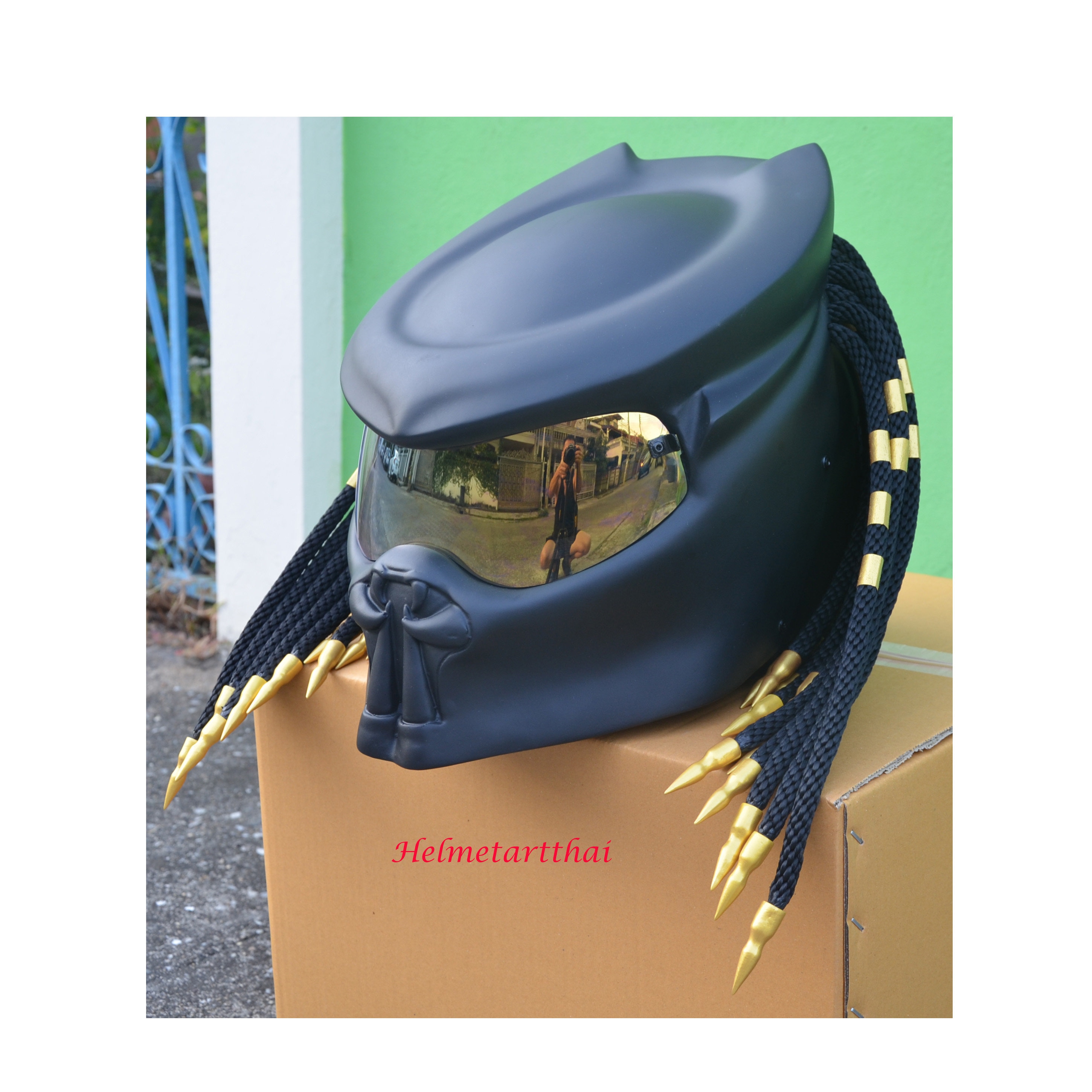Full-face Predator Motorcycle Helmet custom Predator | Etsy