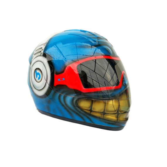 Full-face Custom Motorcycle Helmet motorcycle Skull Helmet - Etsy