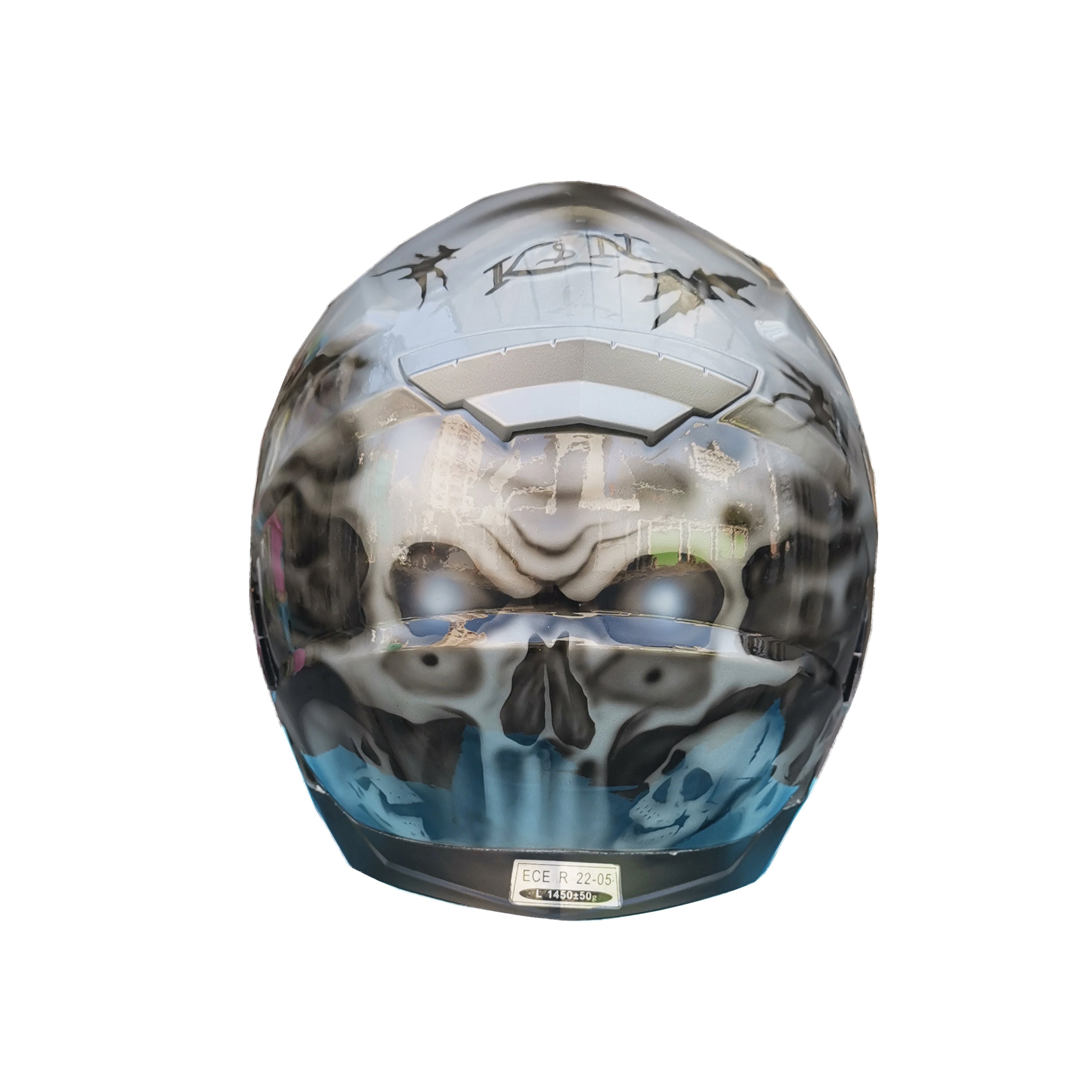 Full-face Custom Motorcycle Helmet motorcycle Skull Helmet | Etsy