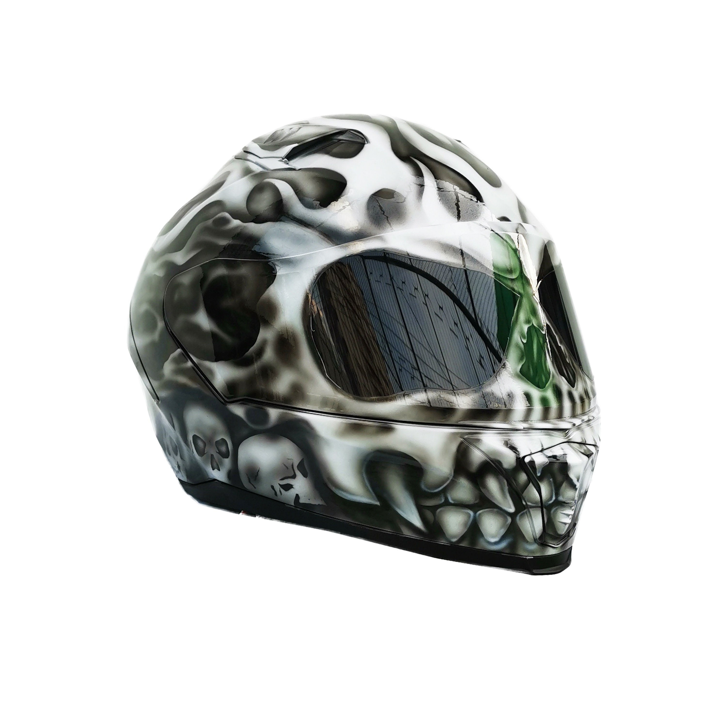 Full-face Custom Motorcycle Helmet motorcycle Skull Helmet - Etsy