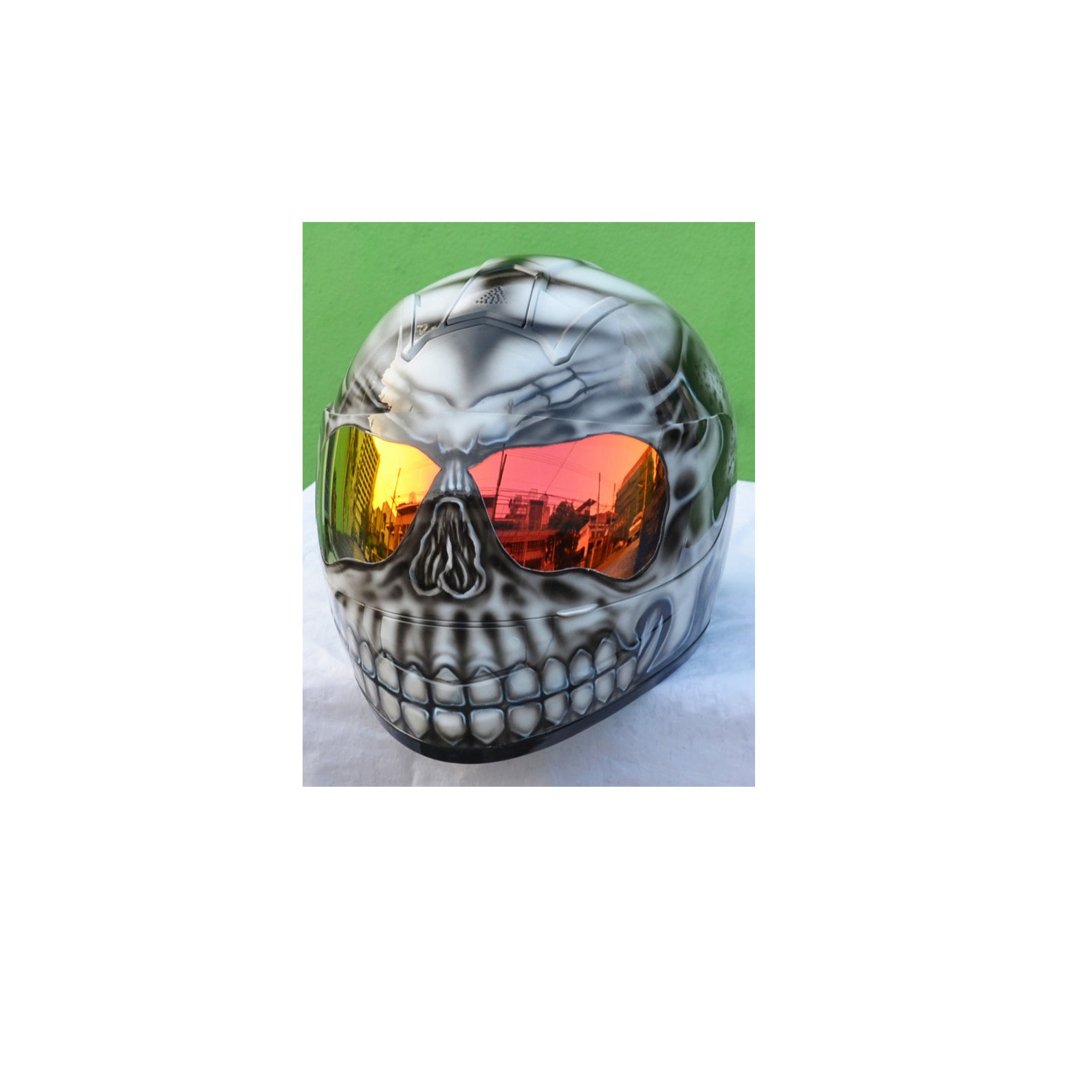 Full-face Custom Motorcycle Helmet ,motorcycle Skull Helmet ,custom ...