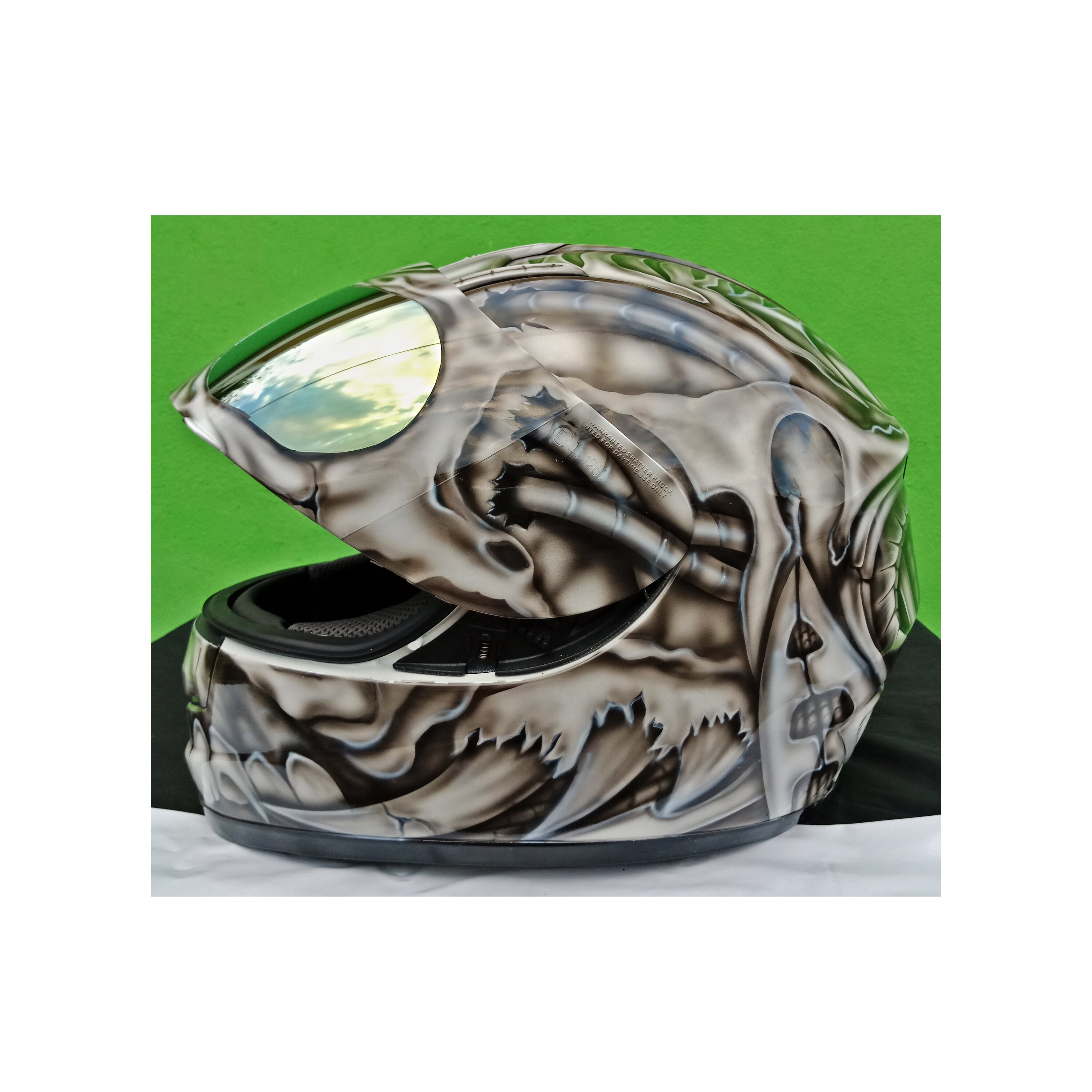 Full-face Custom Motorcycle Helmet motorcycle Skull Helmet - Etsy