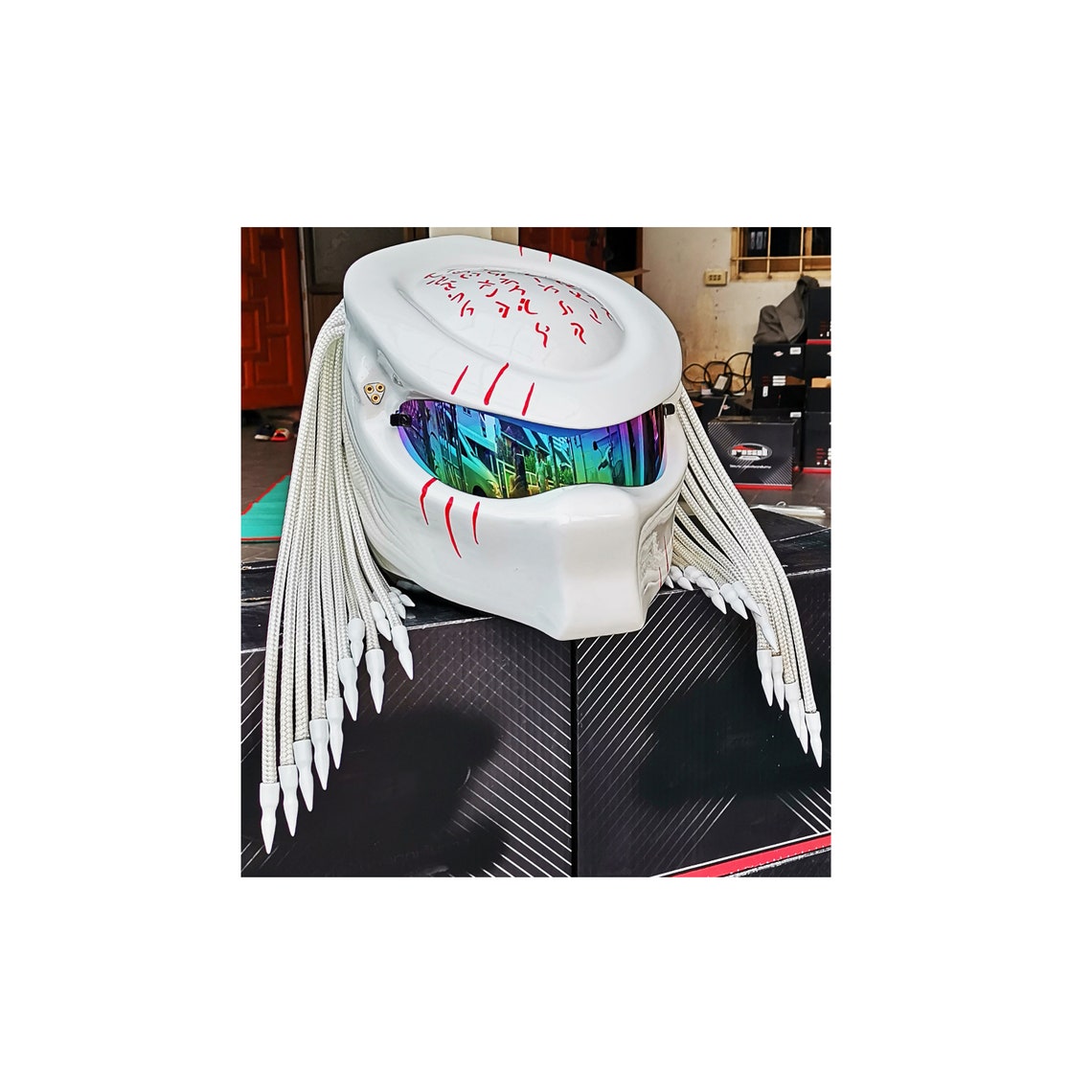 Full-face Predator Motorcycle Helmet custom Predator - Etsy