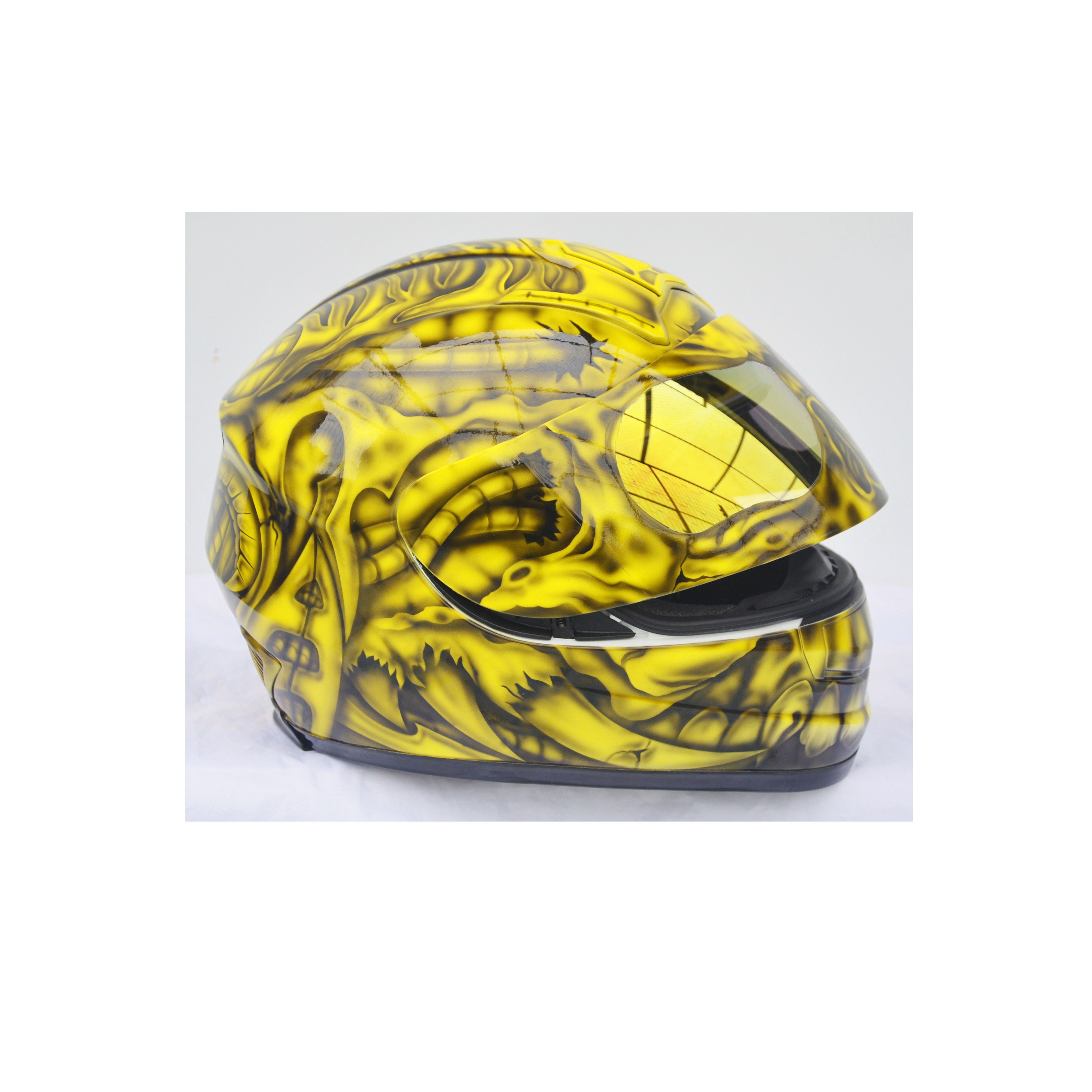 Full-face Custom Motorcycle Helmet motorcycle Skull Helmet - Etsy