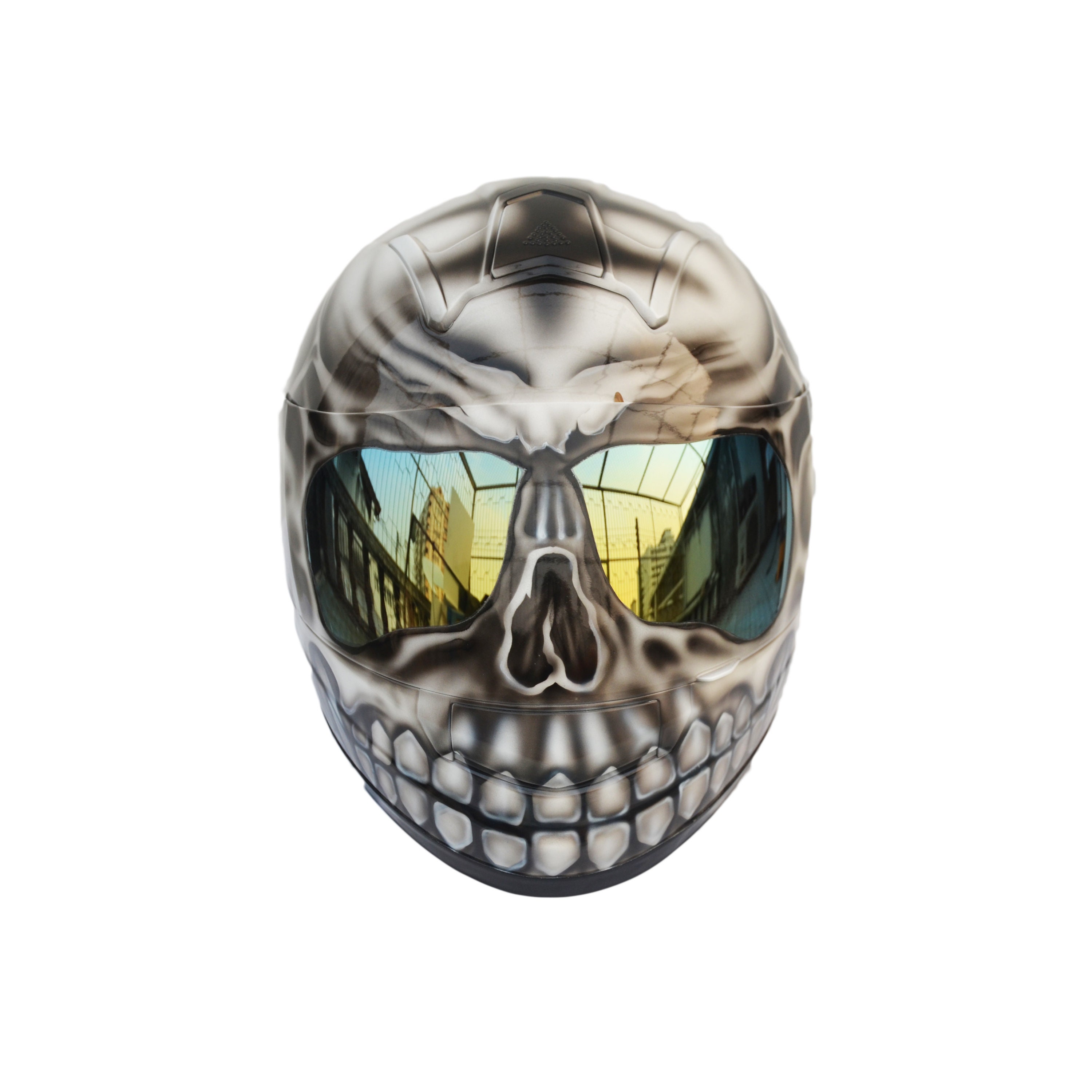 Full-face Custom Motorcycle Helmet motorcycle Skull Helmet | Etsy