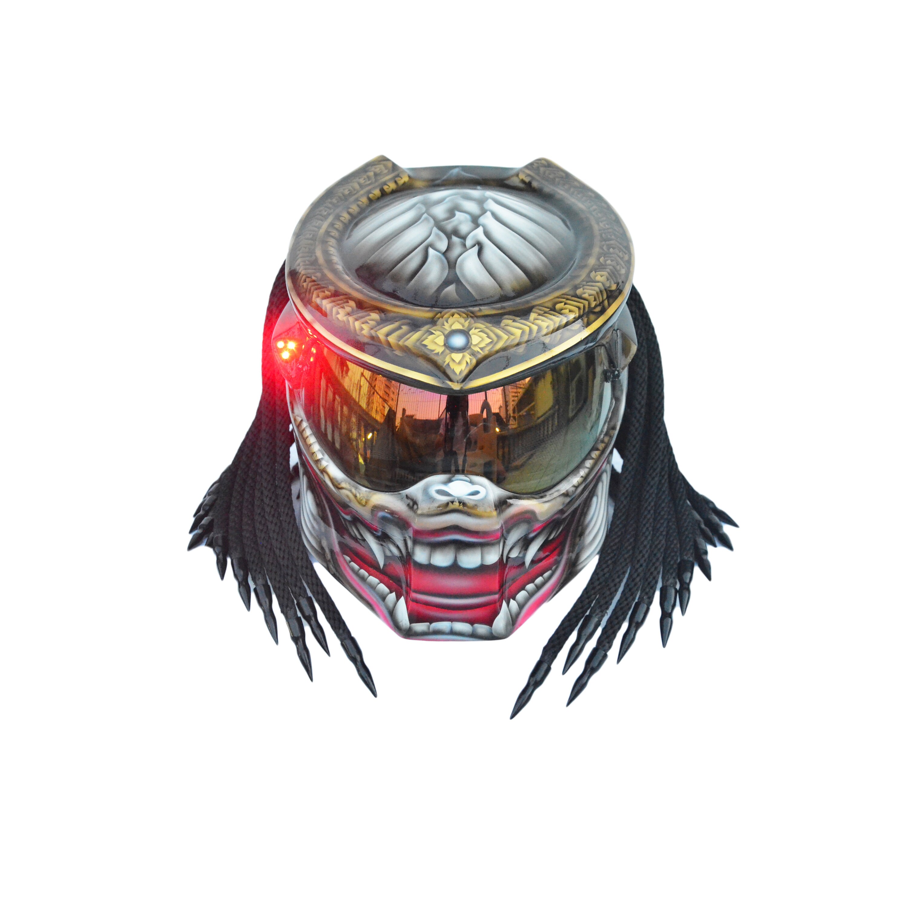 Casco Predator Casco personalizado Casco hecho a mano Casco | Etsy