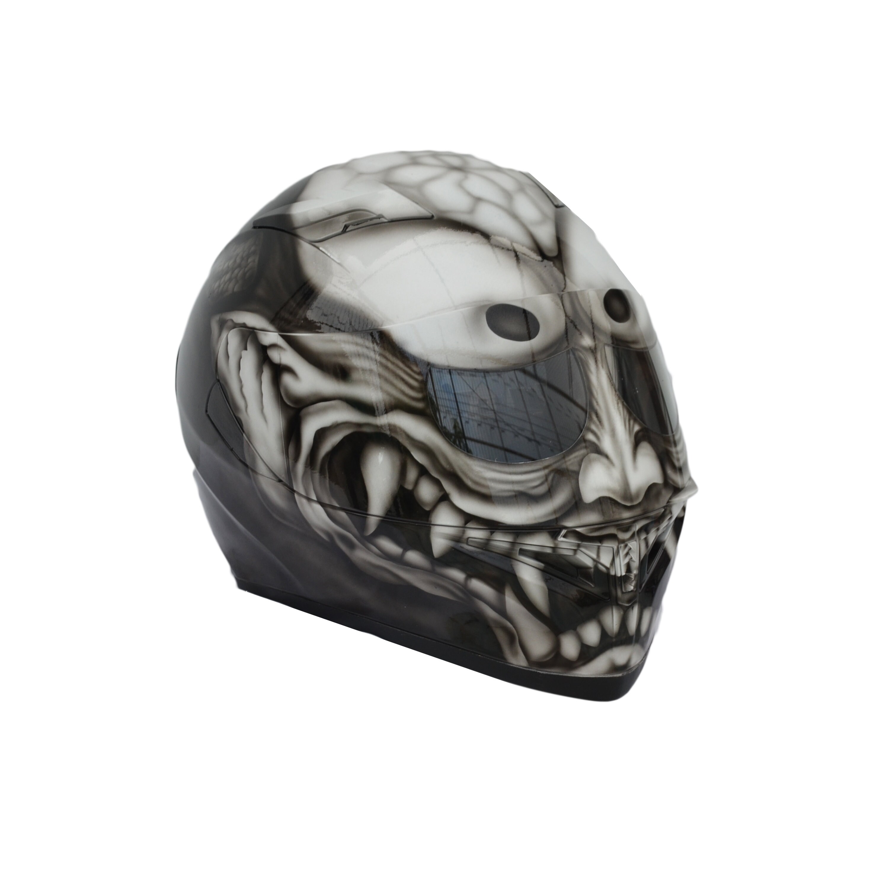 Full-face Custom Motorcycle Helmet motorcycle Skull Helmet | Etsy