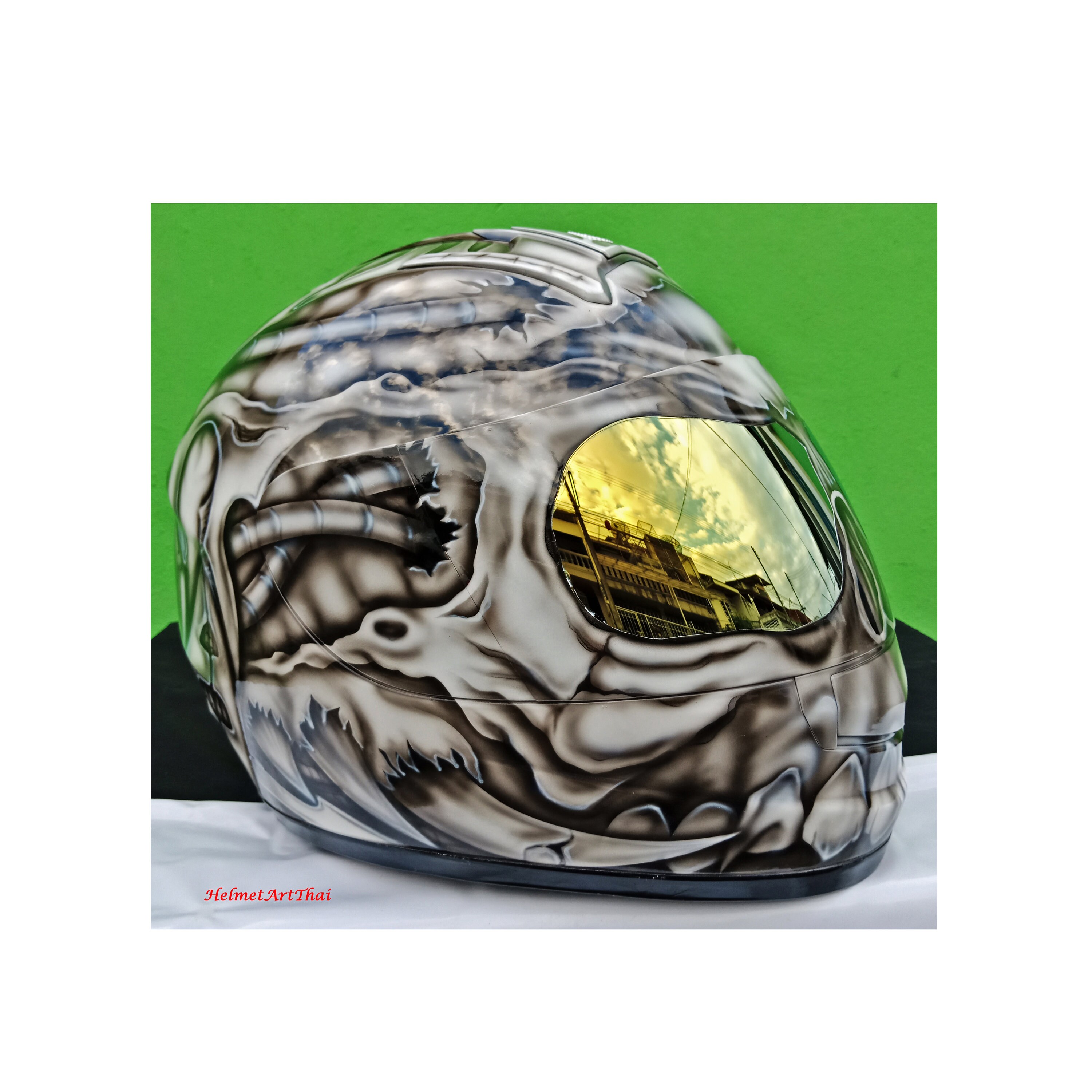 Full-face Custom Motorcycle Helmet motorcycle Skull Helmet - Etsy