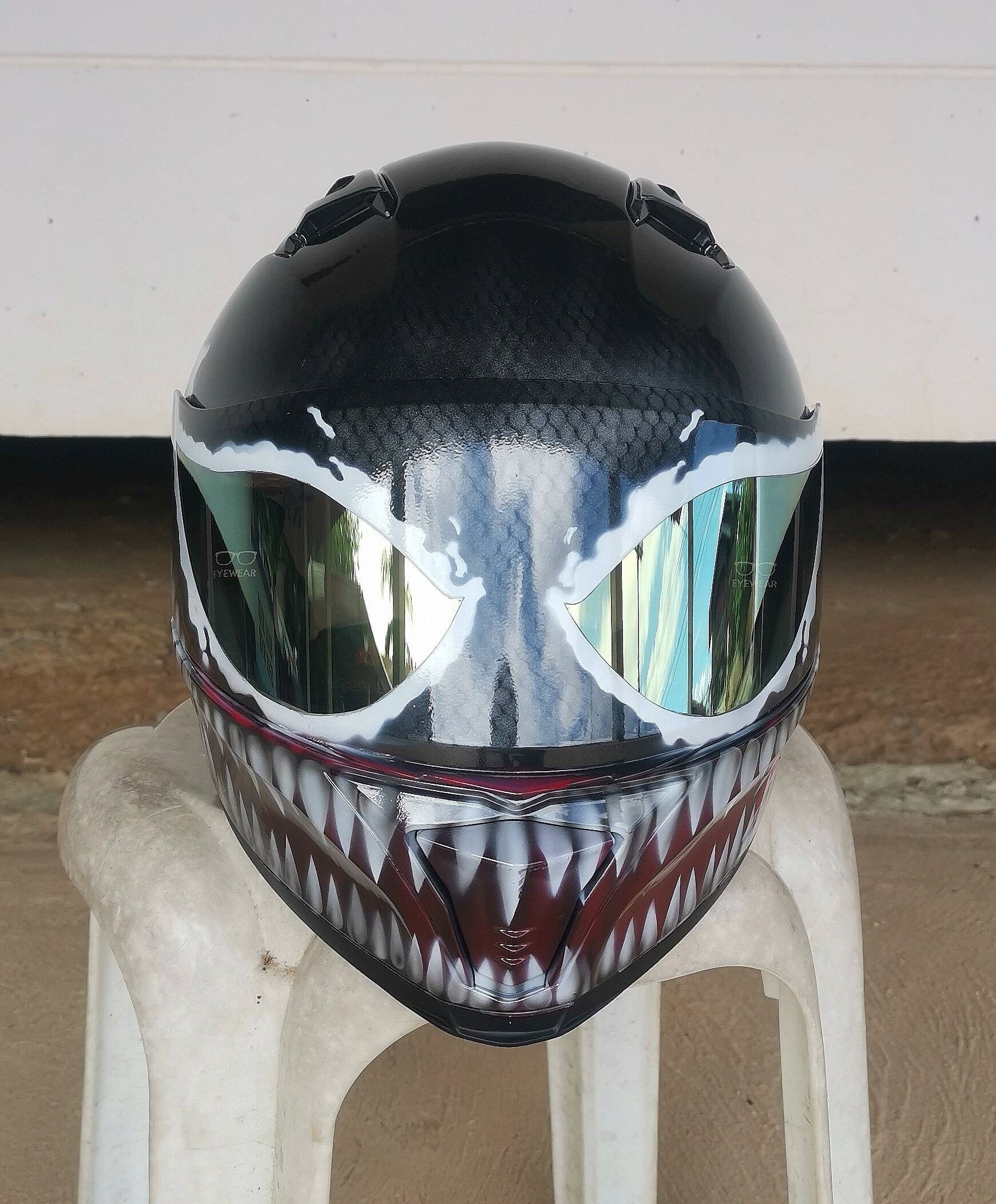 Full-face Custom Motorcycle Helmet motorcycle Skull Helmet - Etsy