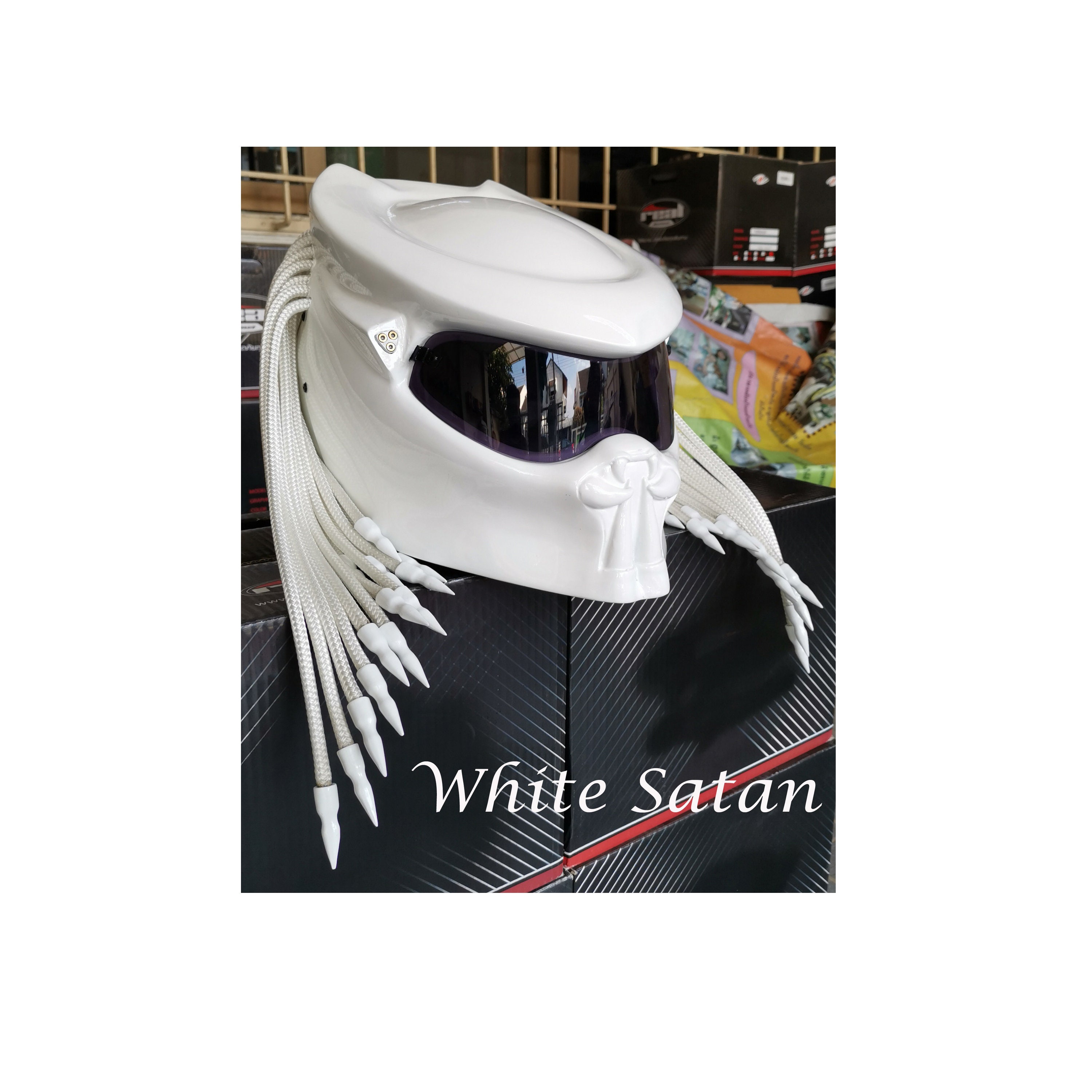 Full-face Predator Motorcycle Helmet custom Predator | Etsy