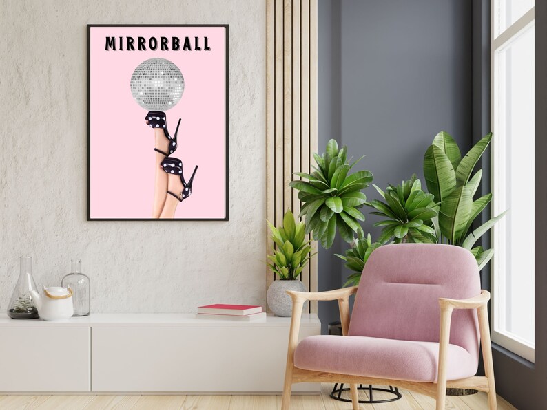 Taylor Swift Mirrorball Aesthetic Poster, Folklore Disco Ball Print ...