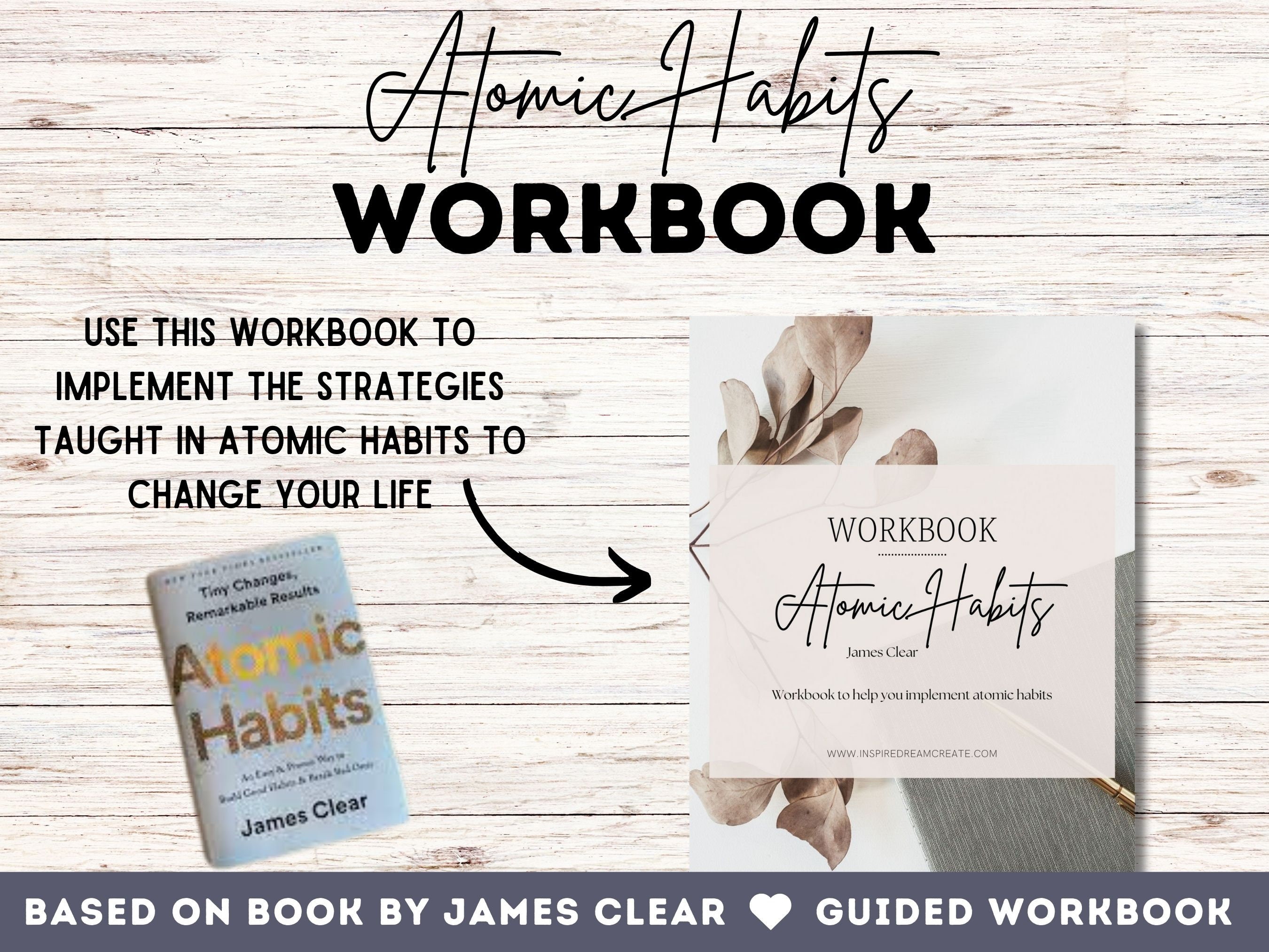 Atomic Habits Workbook | Habit Tracker | Guide for Atomic Habits ...
