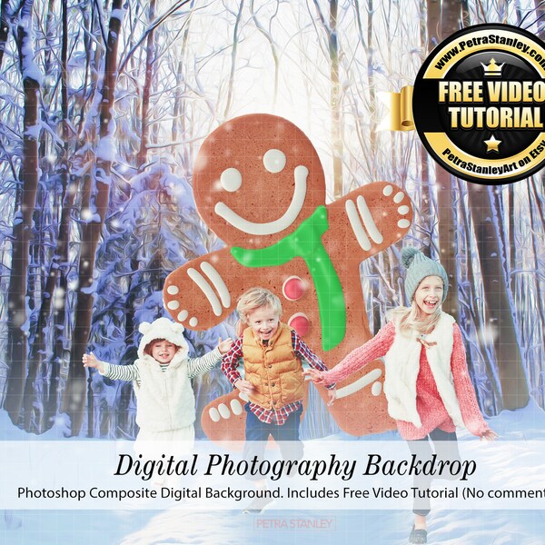 Gingerbread Backdrop - Etsy