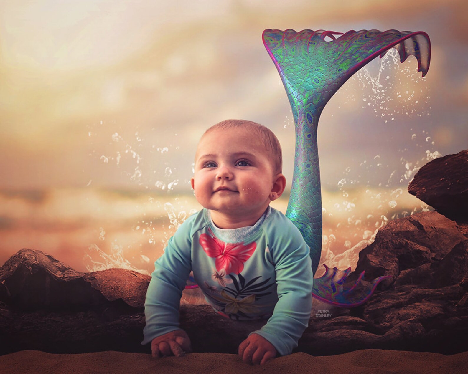 Personalized Mermaid Portrait Mermaid Photo Gift Mermaid | Etsy