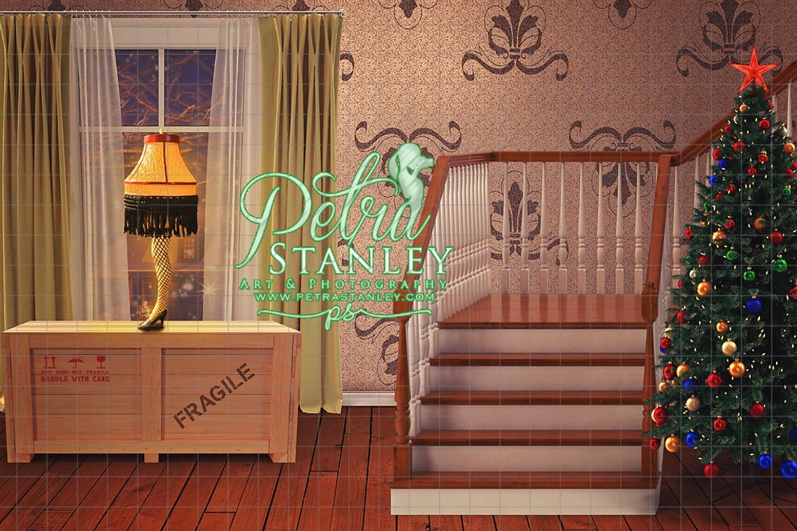 2 Christmas Digital Backdrop Christmas Story Template - Etsy