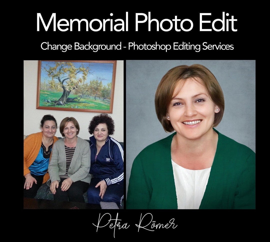 Funeral Photo Editing Service, Change Background, Remove People ...