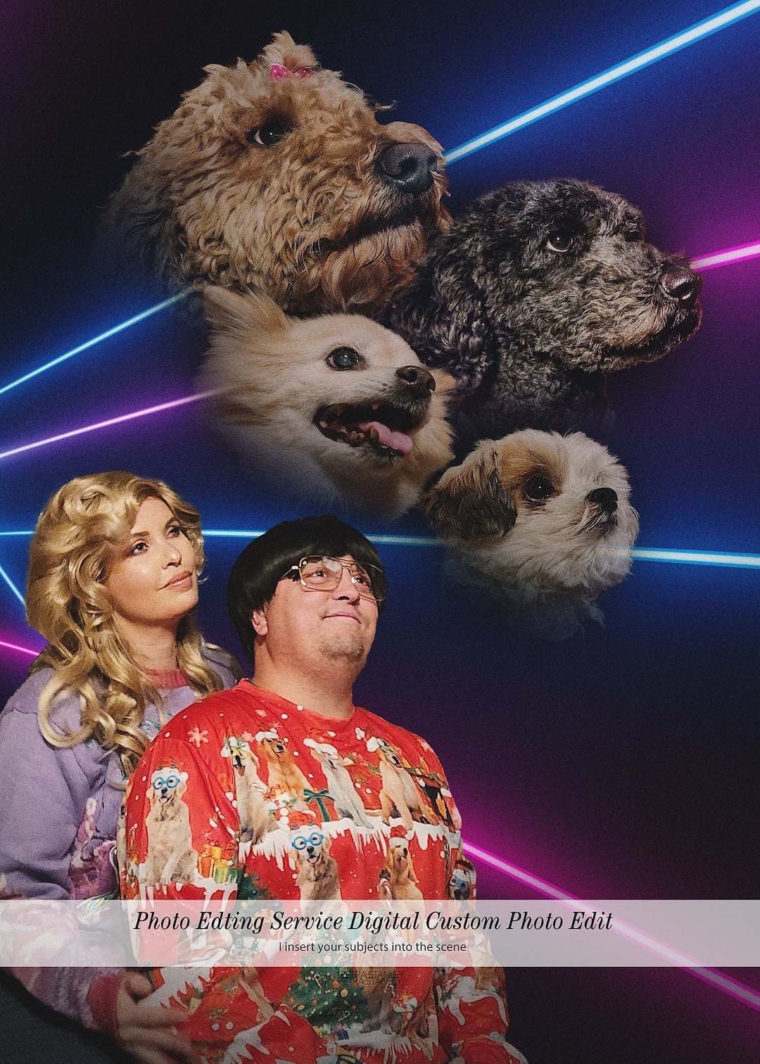 Digital Delivery, Fun/awkward 80s/90s Awkward Family Portrait, Glamour ...