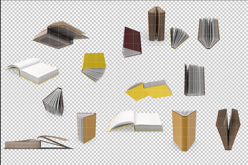 15 Flying Books Overlays Book Overlays Book Overlay | Etsy