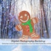 Gingerbread Man Chase Digital Backdrop/background, Can't Catch Me I'm ...