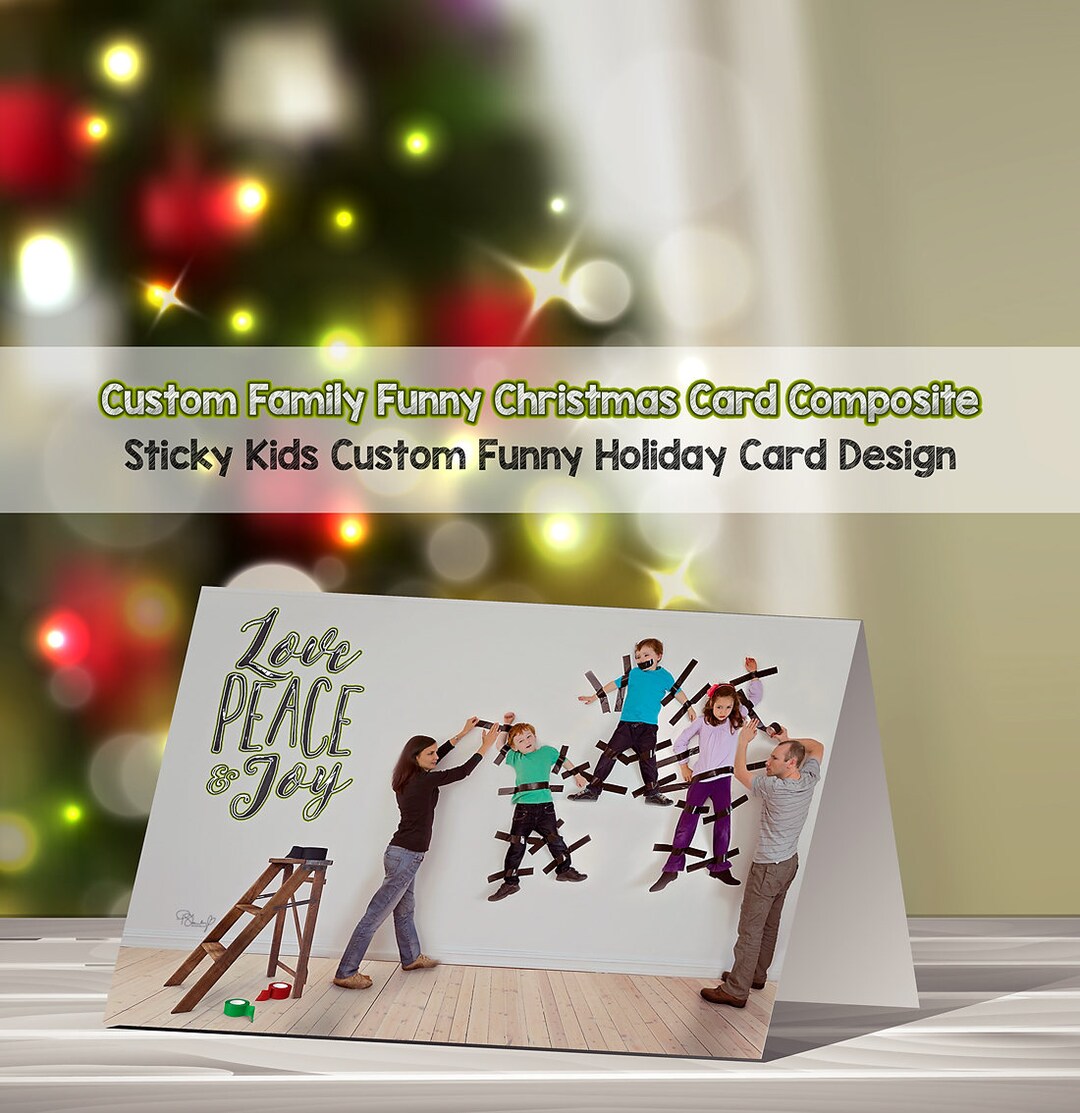 Digital Delivery, Funny Christmas Card, Christmas Photo Editing Service ...