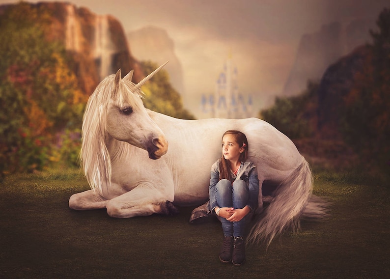 Digital Photo Unicorn Composite Edit custom artwork | Etsy