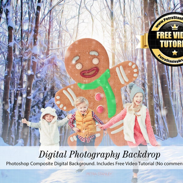 Gingerbread Backdrop - Etsy