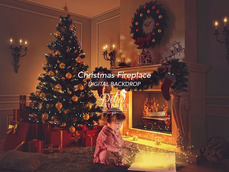 Christmas Digital Backdrops Digital Background Photography | Etsy