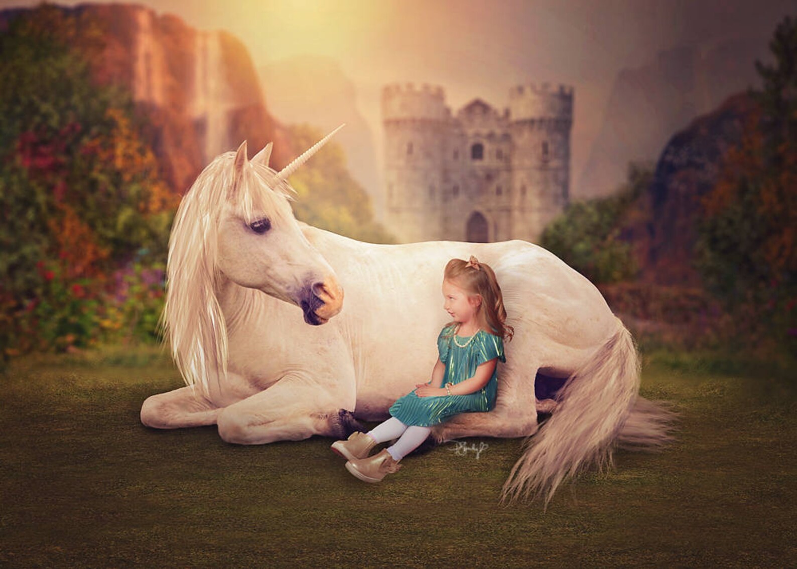 Digital Photo Unicorn Composite Edit, Custom Artwork, Personalized ...