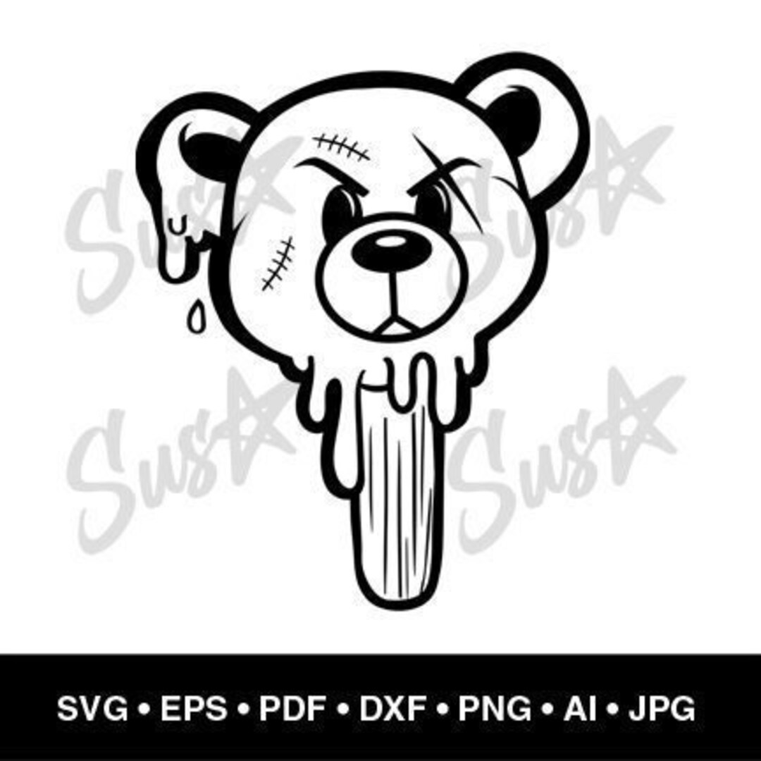 BEAR POPSICLE POP Streetwear Clipart, Svg for Cricut, Printable ...