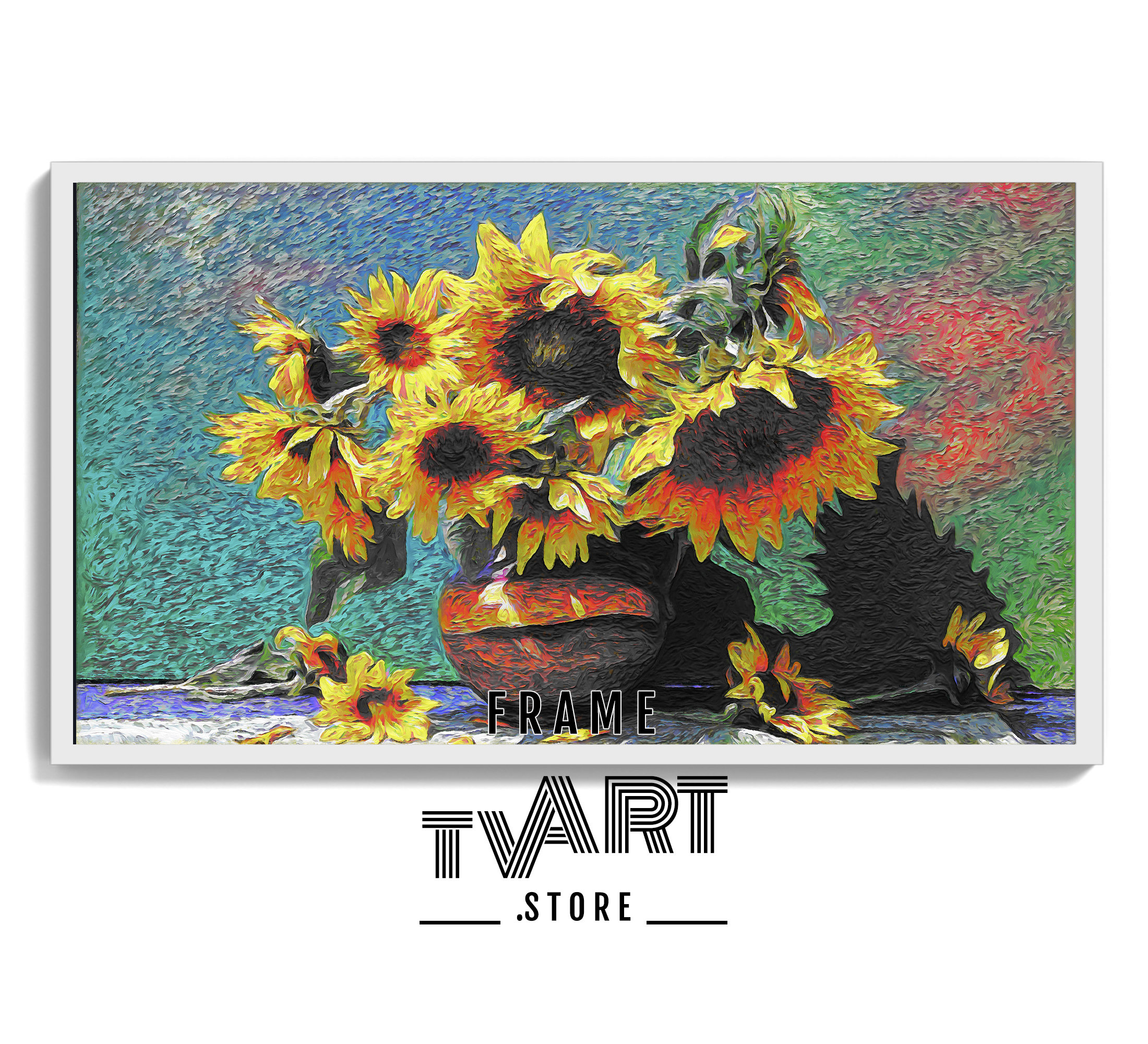 Wall Décor floral 4K digital art for TV display instant download ...