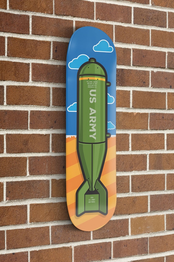 US Army Bomb Skateboard Deck Art Hanged Room Decoration | Etsy