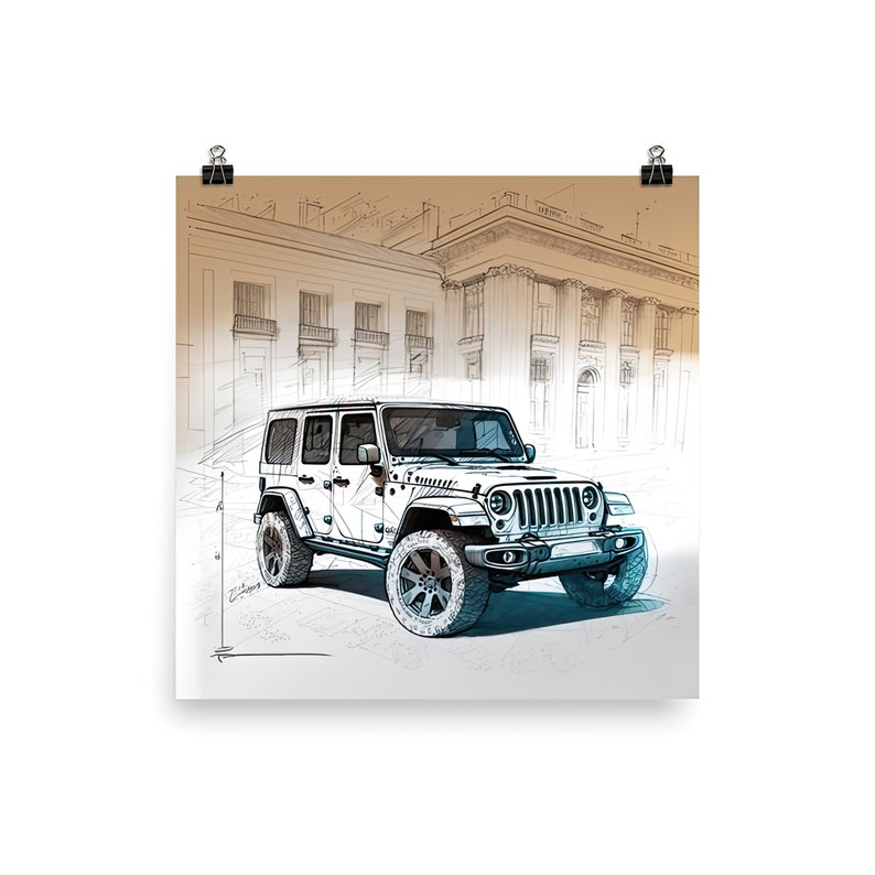 Custom Jeep Wrangler JL Print: Perfect Wall Art for Off-road ...