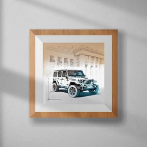 Custom Jeep Wrangler JL Print: Perfect Wall Art for Off-road ...