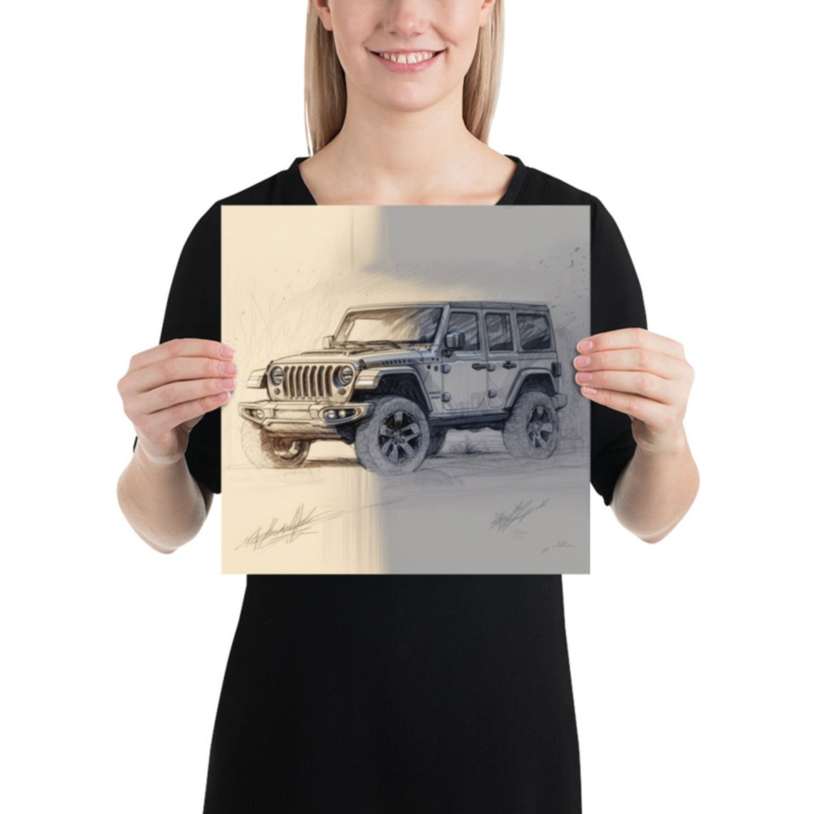 2020 Jeep Wrangler JL Print: High-quality Artwork for Classic Car ...