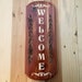 Cedar Wooden Welcome Sign. 14 X 5 1/2. - Etsy