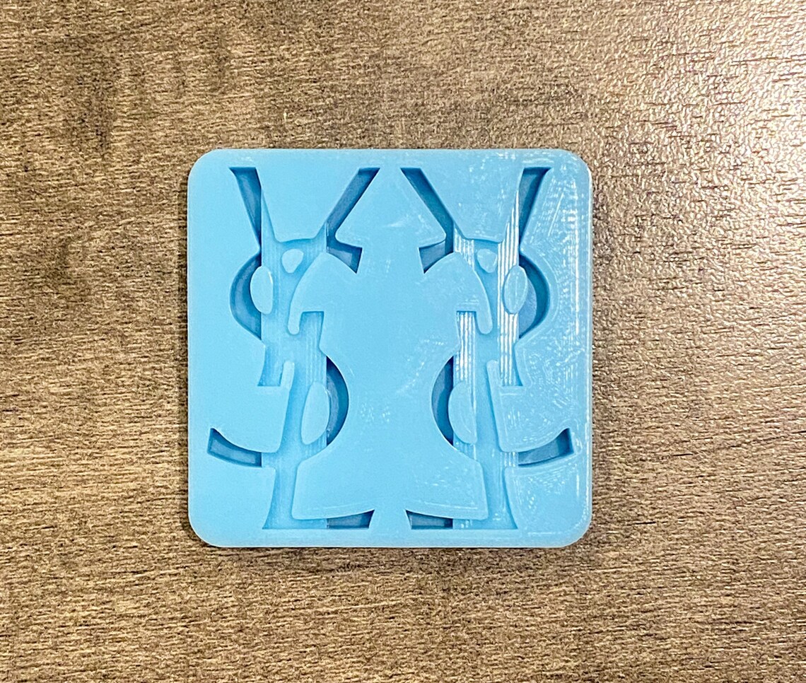 YSL inspired silicone straw topper mold | Etsy