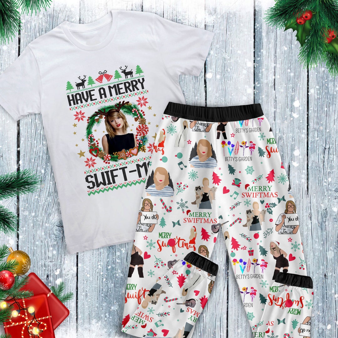 Have A Merry Swift-mas Pajamas Set, Taylor Personalized Family Pajamas ...
