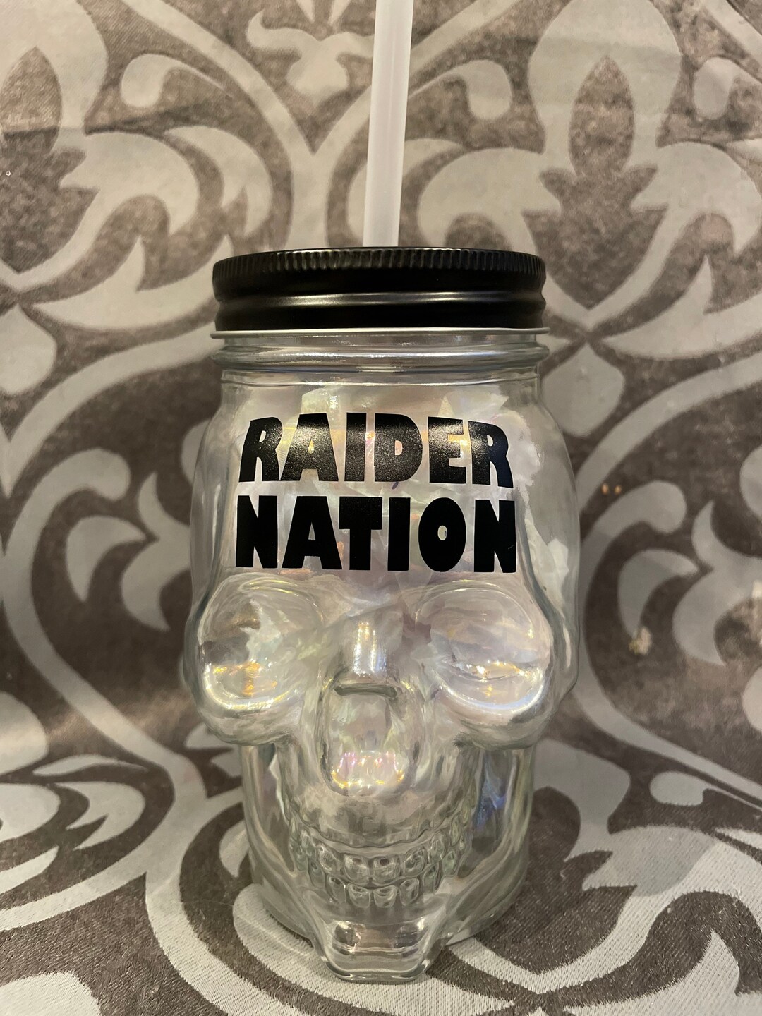 Raider Nation Iced Coffee Drink Mason Jar Sipper - Etsy Österreich