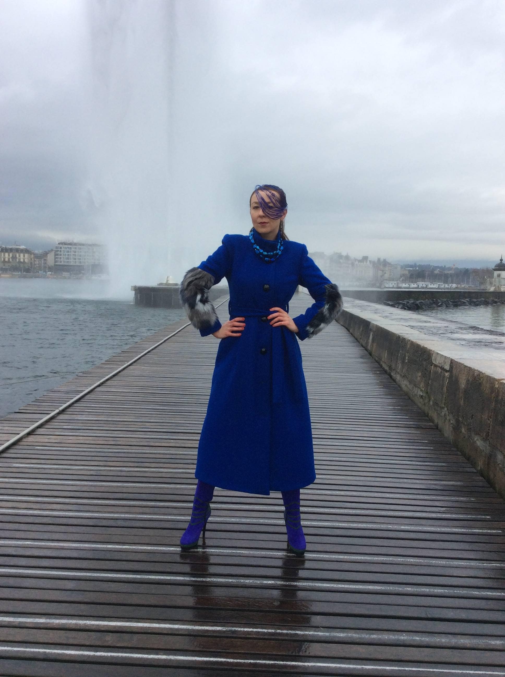 Unique Designer Coat, Thick Wool Size 38, Prototype in Excellent ...