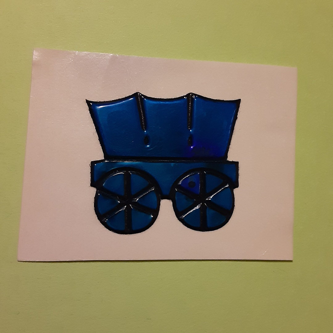 Vintage 80's Mystiks Oilies Liquid Covered Wagon Sticker - Etsy