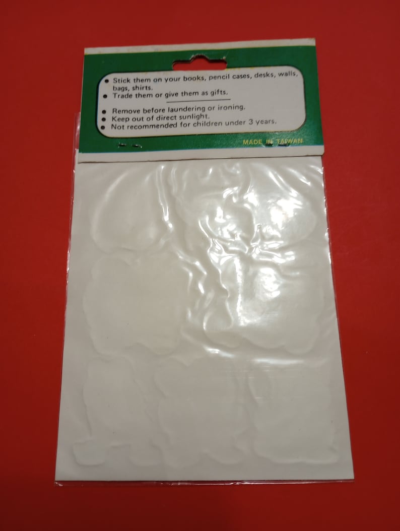 Vintage 80's Puffy Fake Garfield Sticker Package - Etsy