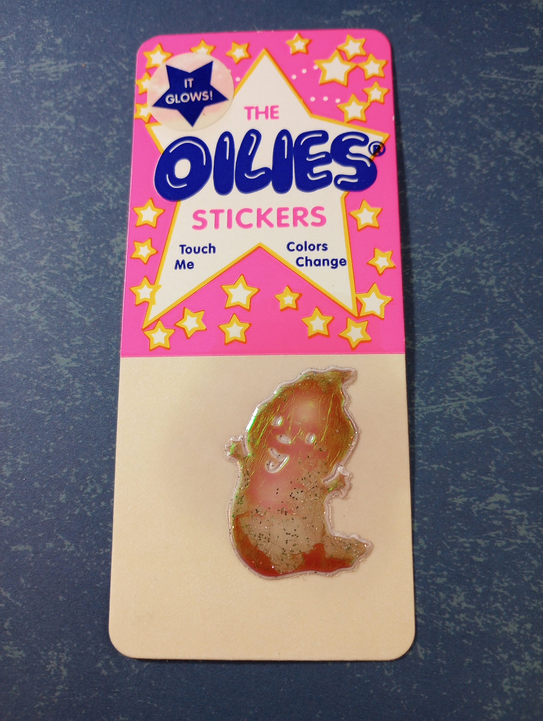 Vintage 80's the Oilies Stickers Davis Liquid Crystals Ghost Glow in ...