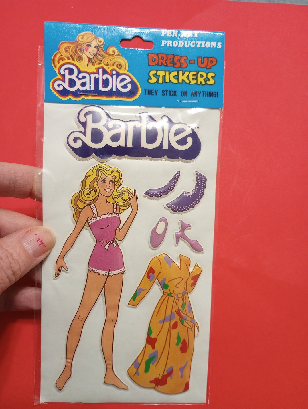 Vintage 80s Puffy Barbie Sticker Package - Etsy