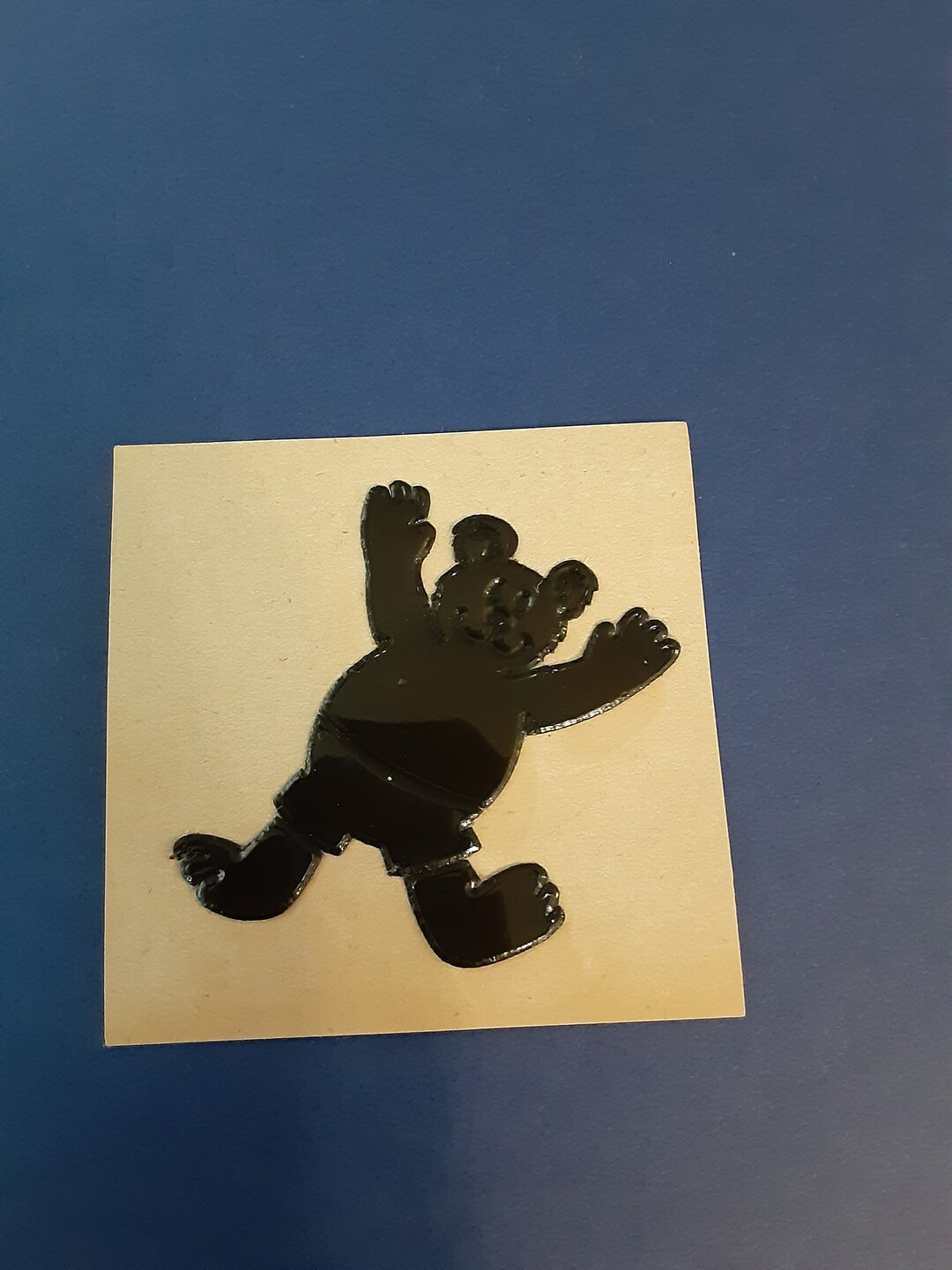 Vintage 80's Mystiks Oilies Liquid Cyrstals Teddy Sticker Module no Oil ...