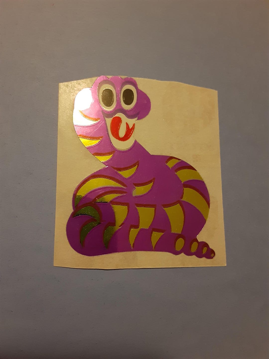 Vintage 80s Sandylion Mylar Snake Sticker Module - Etsy