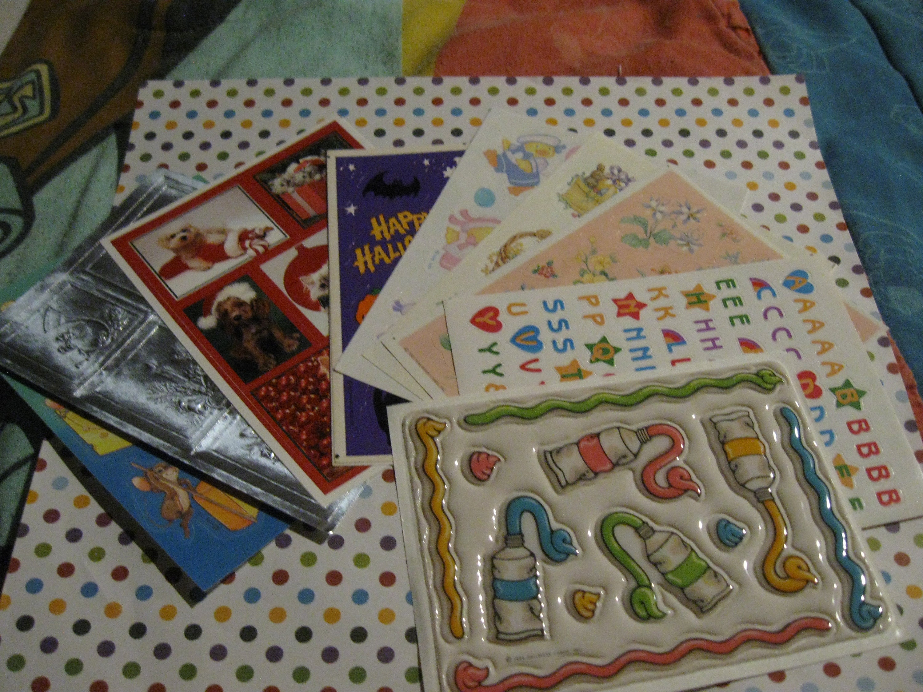 Vintage Lot of 18 Hallmark Sticker Sheets from the 1980s and 1990s ...
