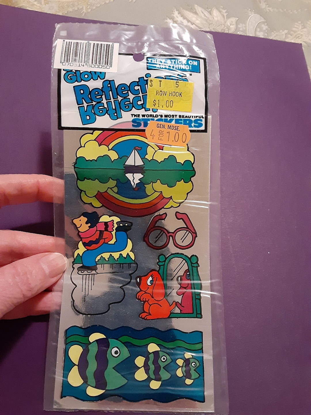 RARE! Vintage 80's Gordy Silver Glow Mylar Sticker Package - Etsy